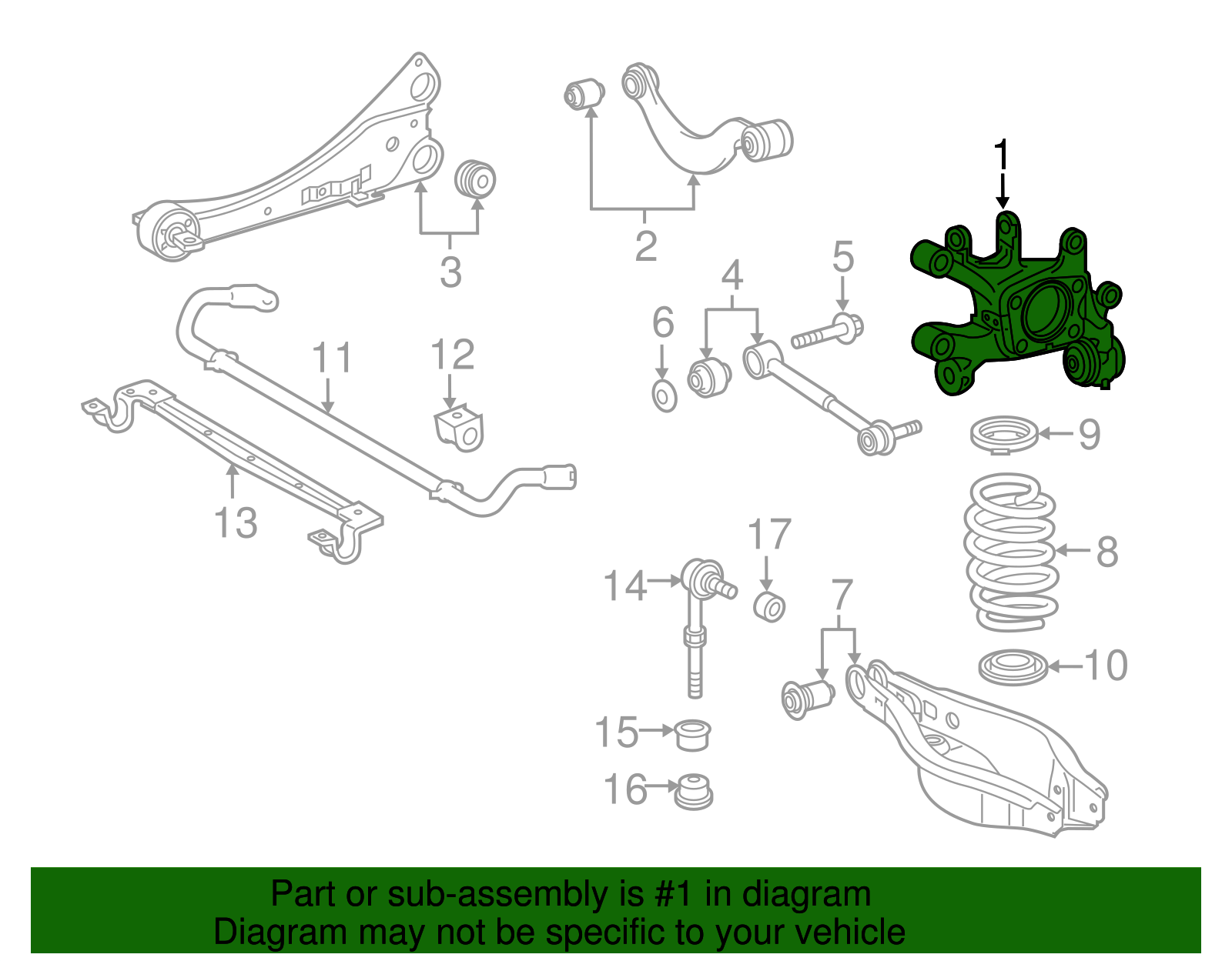 Genuine Toyota Knuckle part# 42305-12240 for 2016-2018 Toyota ...