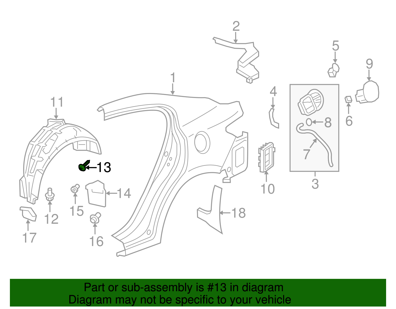 1997-2022 Acura Fender Liner Screw 90114-SE0-000 | OEM Parts Online