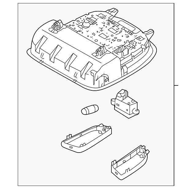 92800-C6010 - Overhead Console 2016-2020 Kia Sorento | Kia.Parts Store