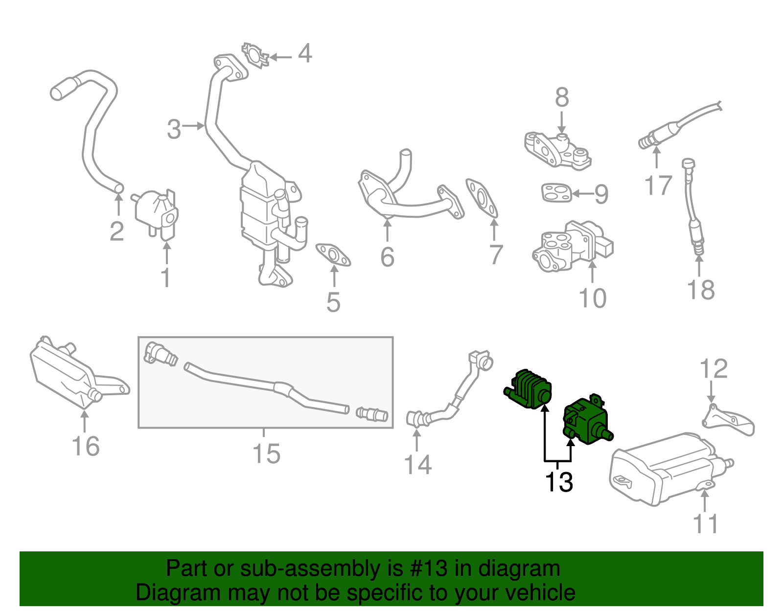 2015-2019 Subaru Check Valve 42084AL00C | Subaru Parts Warehouse