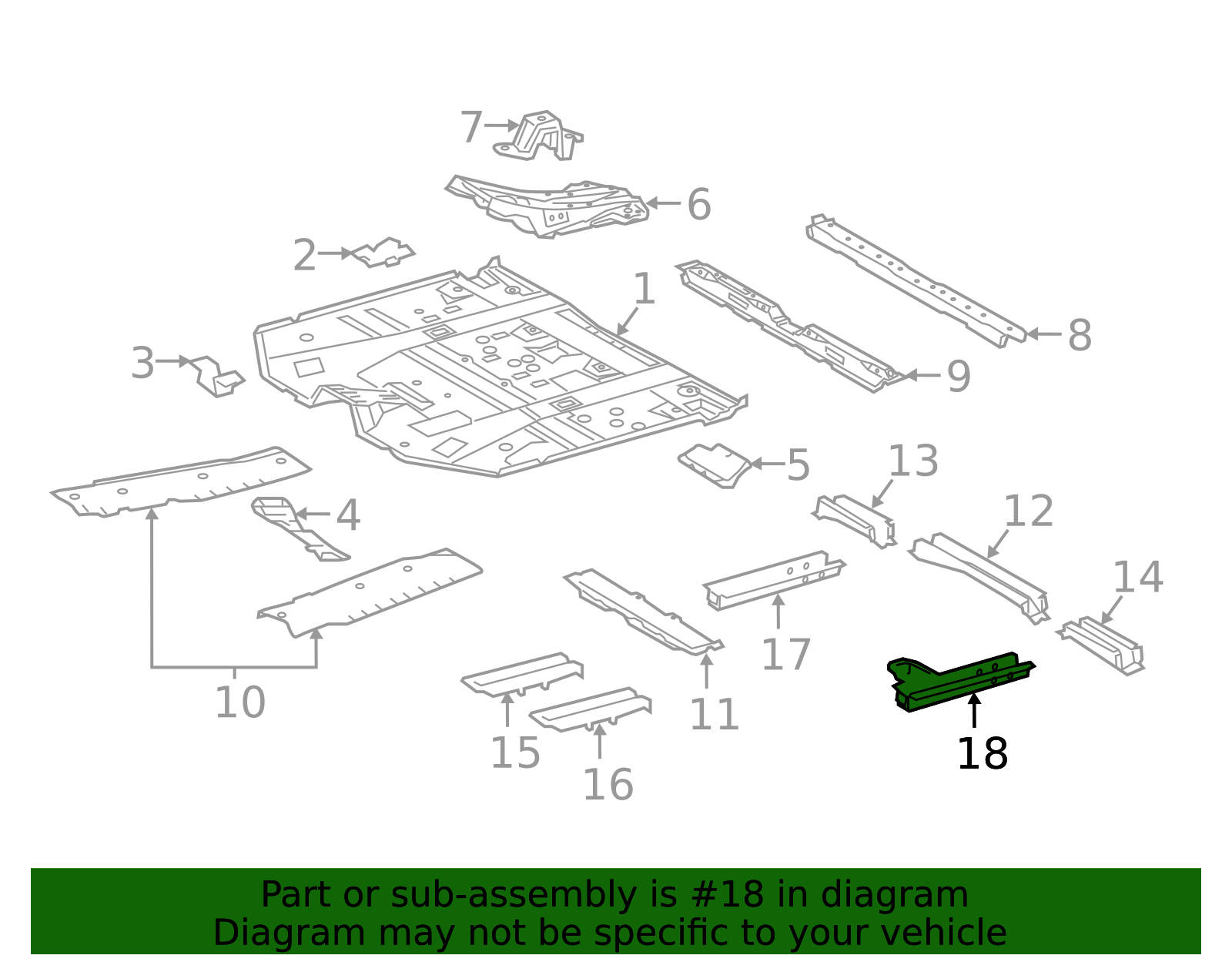 58108-0E050 - High-Quality Floor Side Rail Reinforcement for AutoNation ...