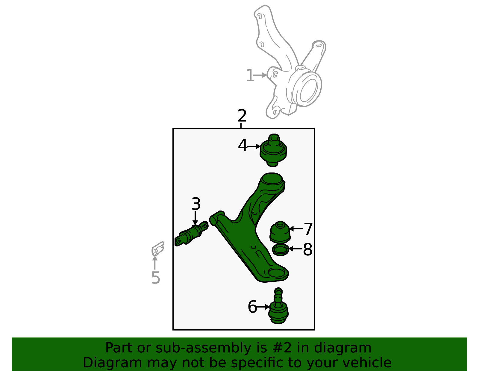 2001-2006 Hyundai Santa Fe Lower Control Arm 54501-26000 | MotorMotor