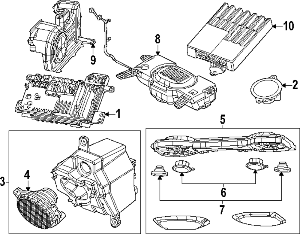 2024 Jeep Wrangler Radio 68531845AJ | Mopar Parts Canada