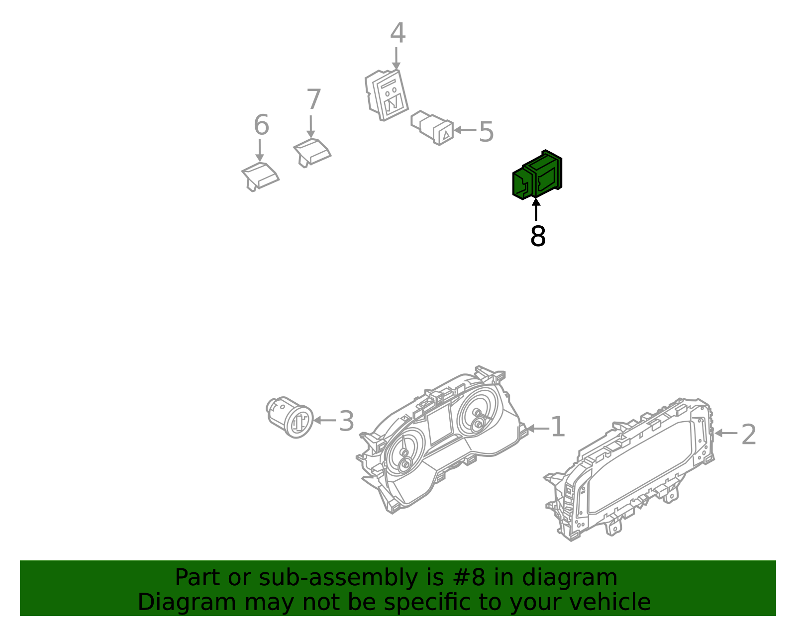 2011-2024 Volkswagen Air Bag Switch 5C5-919-237-WGI | VW Direct Auto Parts