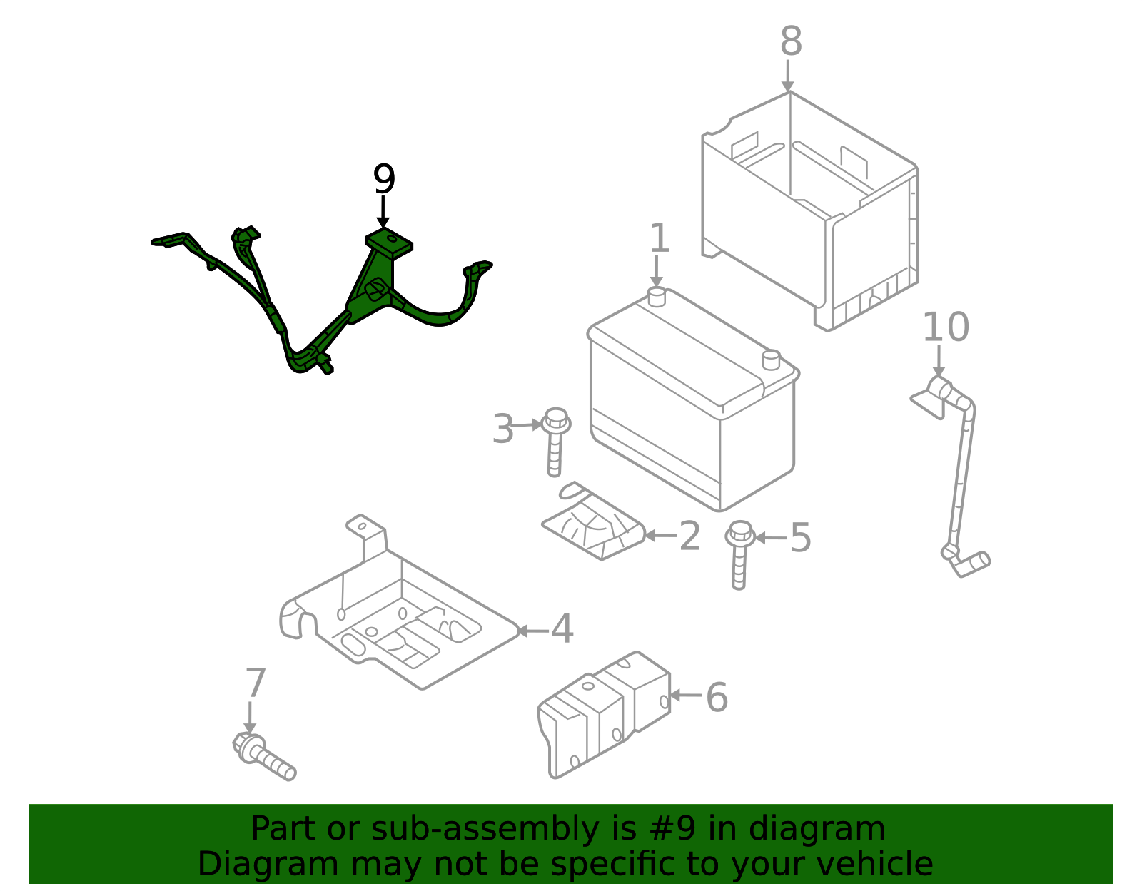 91855-2G050 - Positive Cable 2009-2010 Kia Optima | Kia.Parts Store