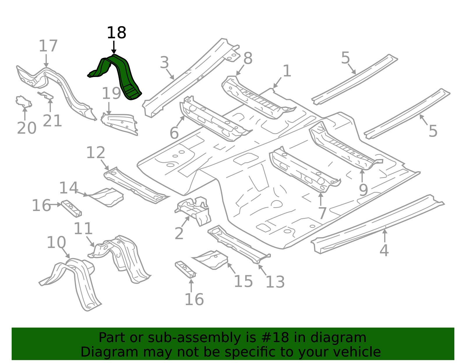 51242FL0209P - High-Quality Floor Pan Reinforcement for 2018-2025 ...