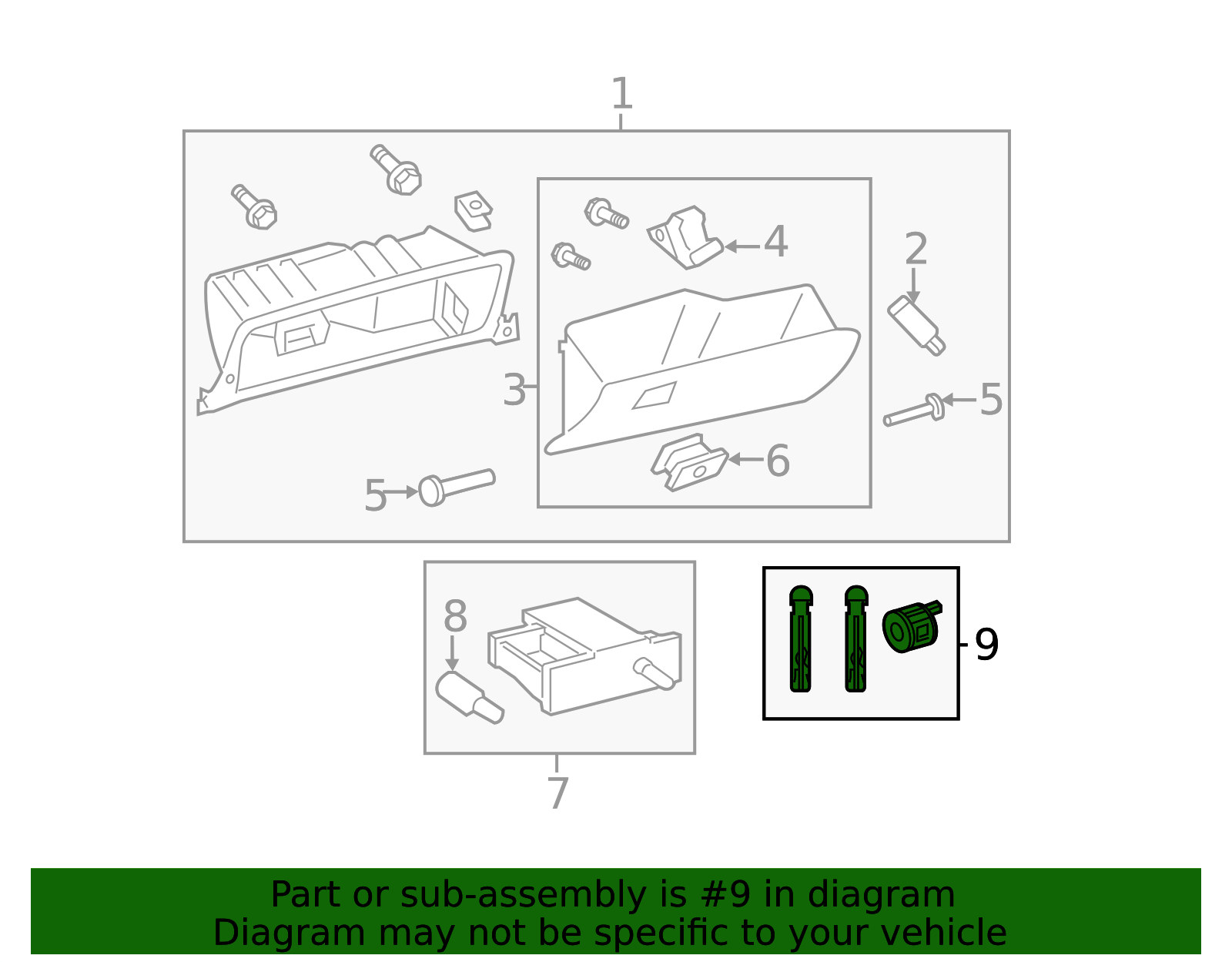 2005-2012 Toyota Avalon Lock Cylinder Assembly 69056-AC010 | OEM Parts ...