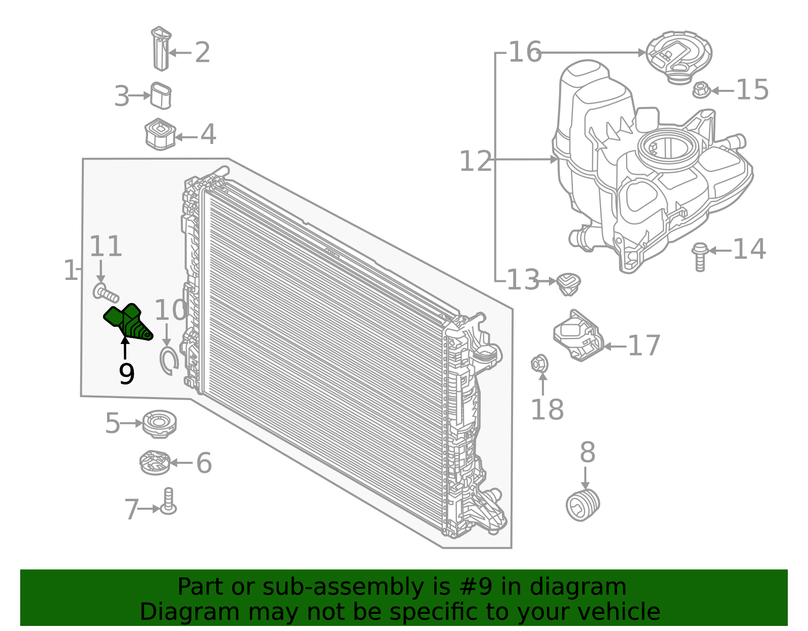 2013-2025 Audi Engine Coolant Temperature Sensor 079-919-523-H | OEM ...