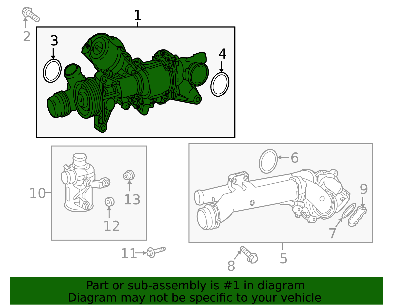 Water Pump 274-200-09-00-80 | Mercedes-Benz Parts of Miami