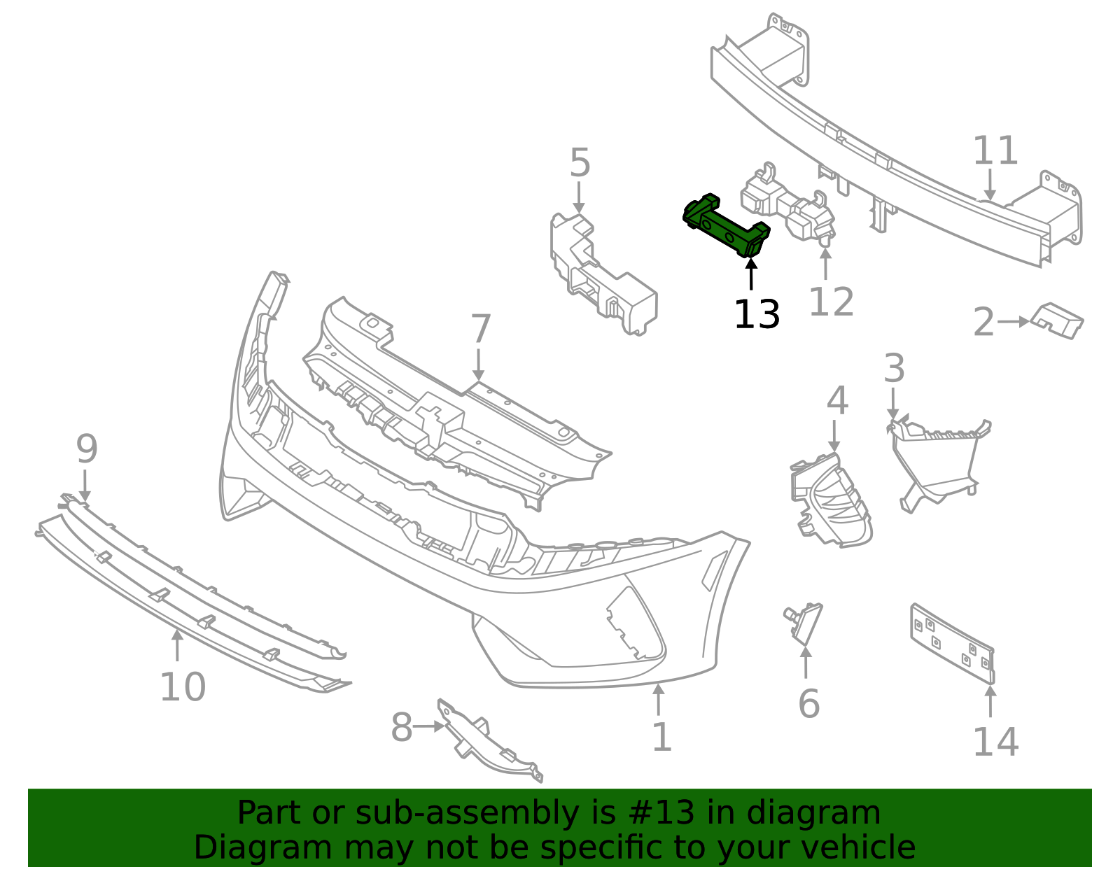2021-2024 Kia K5 Reinforcement Bracket 86535 L3000 | TascaParts.com