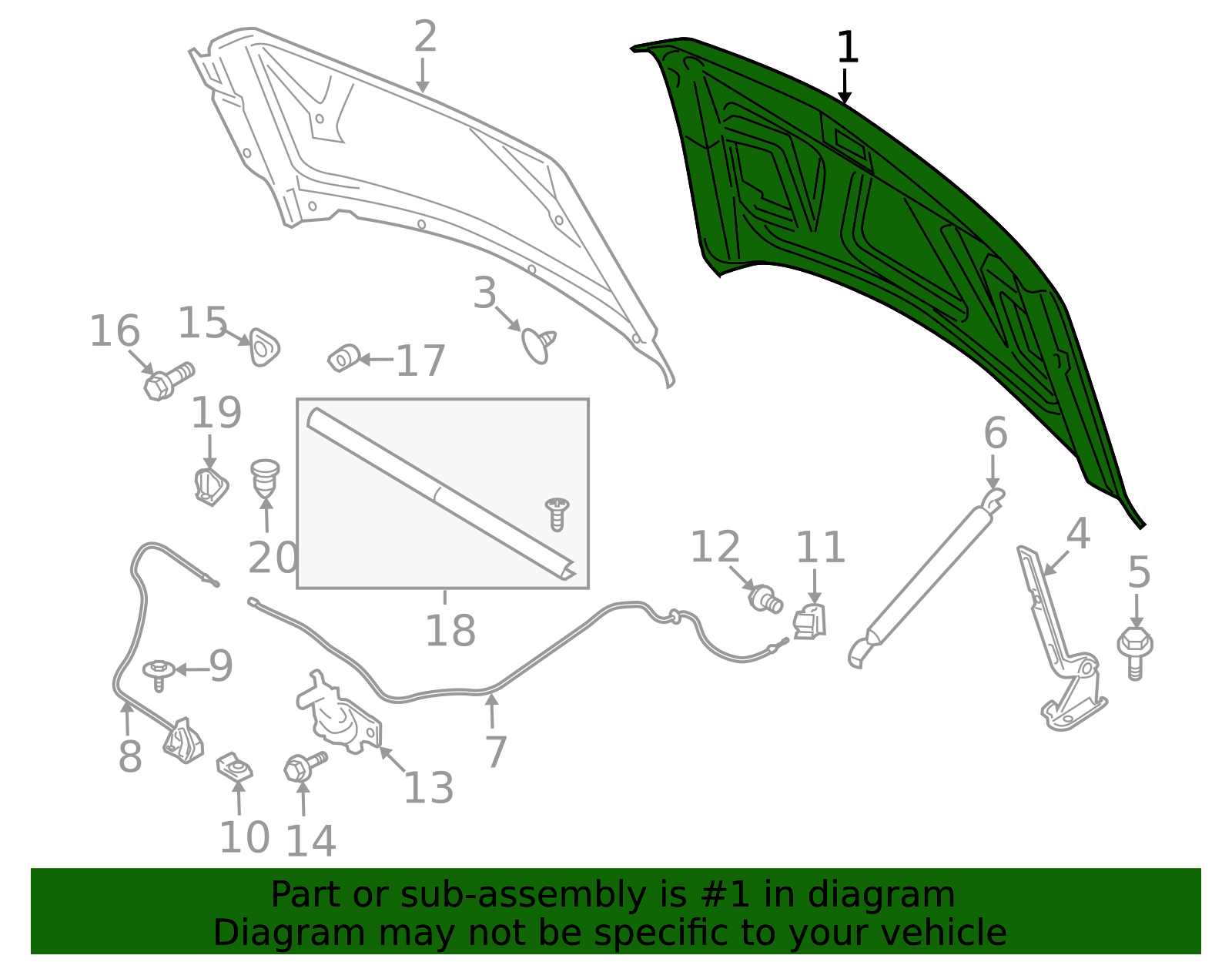 CL3Z-16612-A - Hood Panel 2010-2014 Ford F-150 | Ford Parts Direct