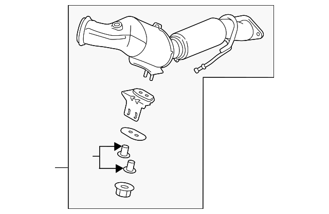 2017-2019 Ford Catalytic Converter GV6Z-5E212-B | OEM Parts Online