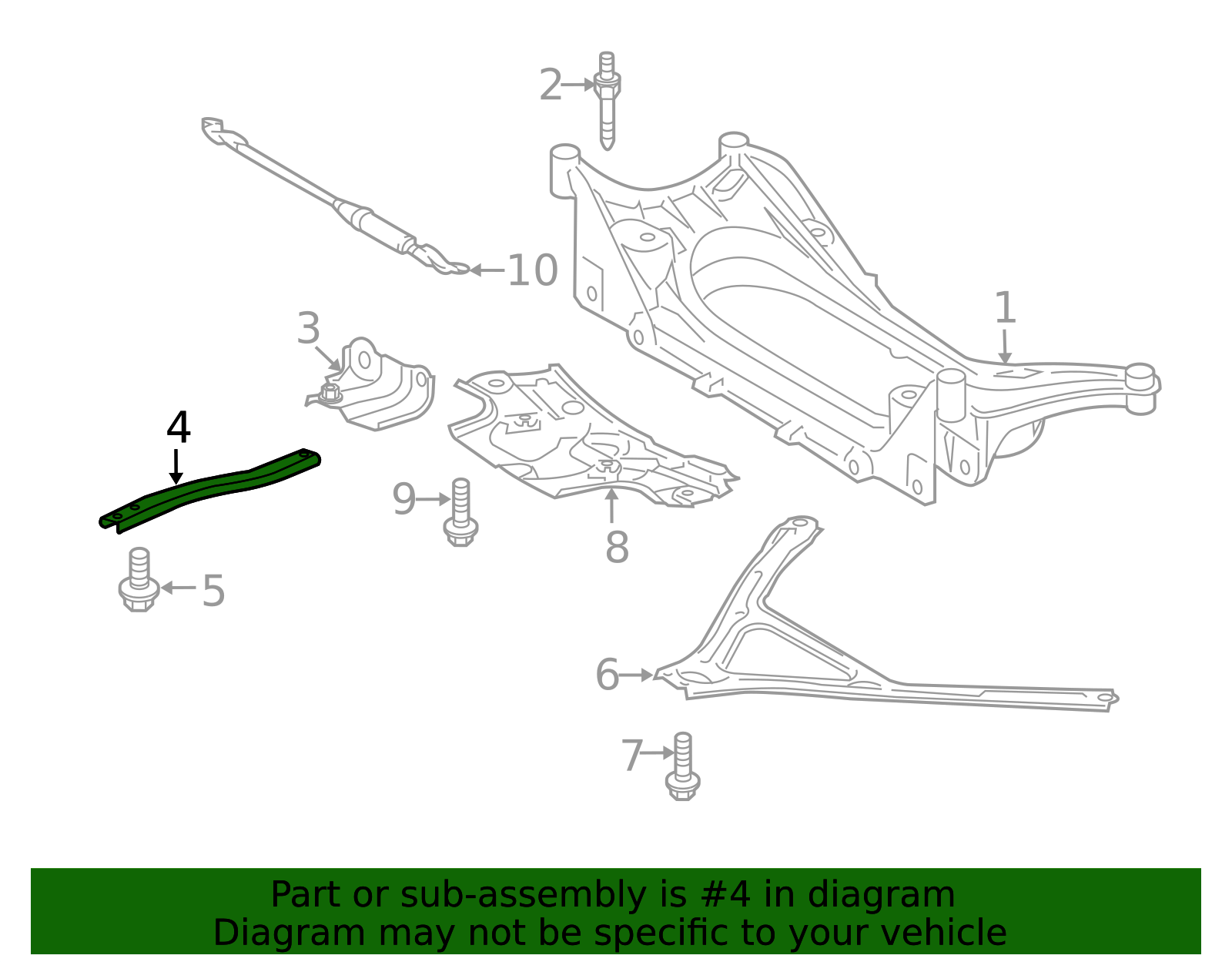 51210-53020 - High-Quality Suspension Subframe Crossmember Brace for ...