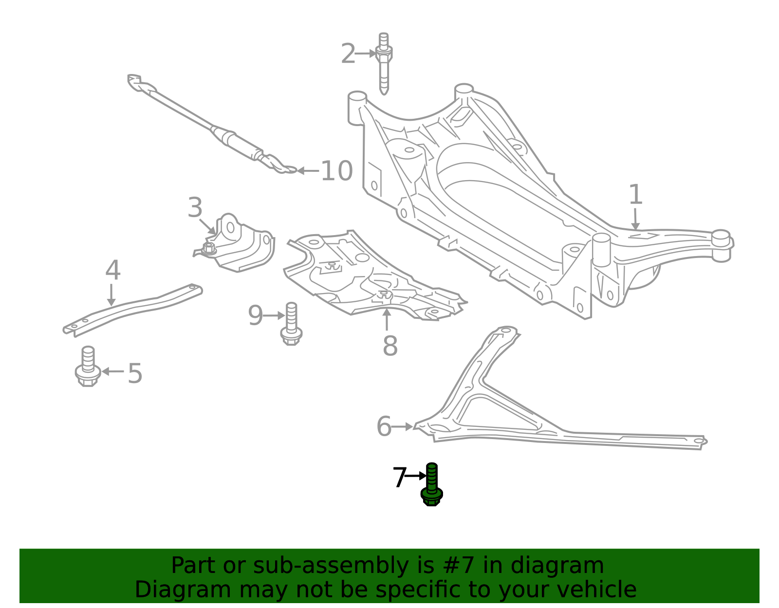 90119-10636 - Center Brace Bolt 2014-2025 Lexus | Lexus of Stevens ...