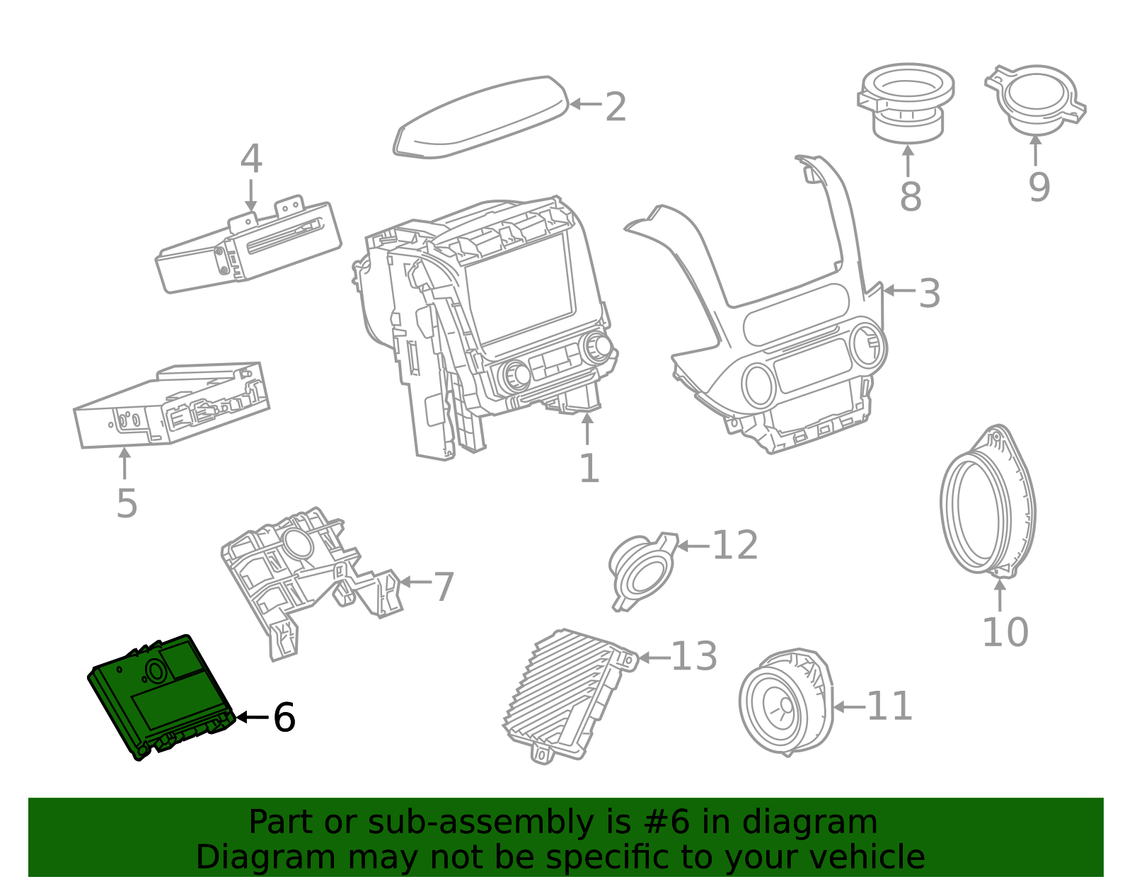 Genuine OEM Module Part# 84296482 Fits GM Warehouse Direct