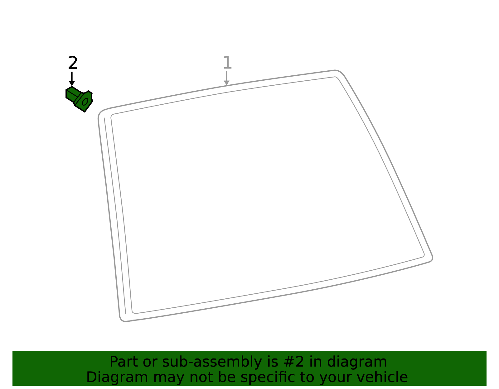 Genuine Official Toyota Glass Spacer part# 64818-42010 for 1996-2000 ...
