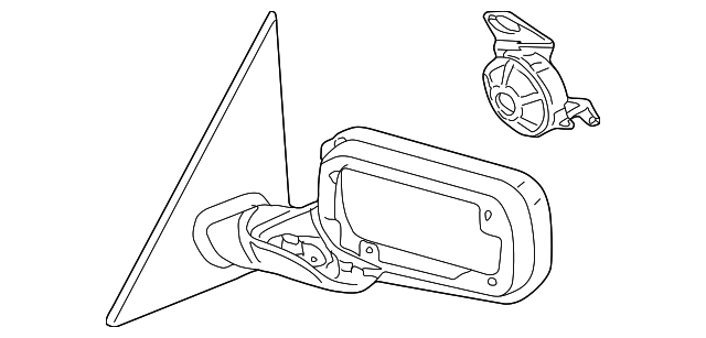 Genuine BMW 51-16-7-153-087 | Mirror Assembly | FREE Shipping on Most ...