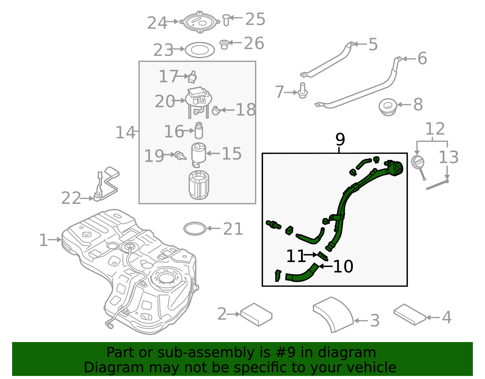 2020 Hyundai Palisade Fuel Tank Filler Neck 31036-S8500 | MotorMotor