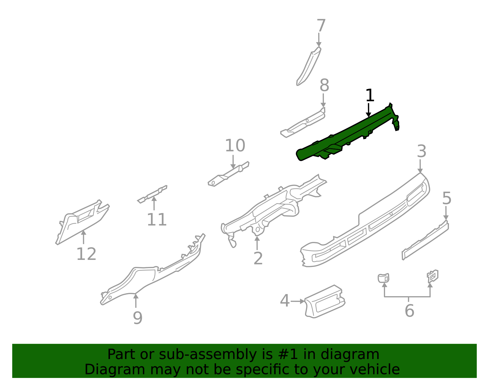 2020-2024 Lincoln Aviator | Front Molding | LC5Z-7804338-BD | Walls ...