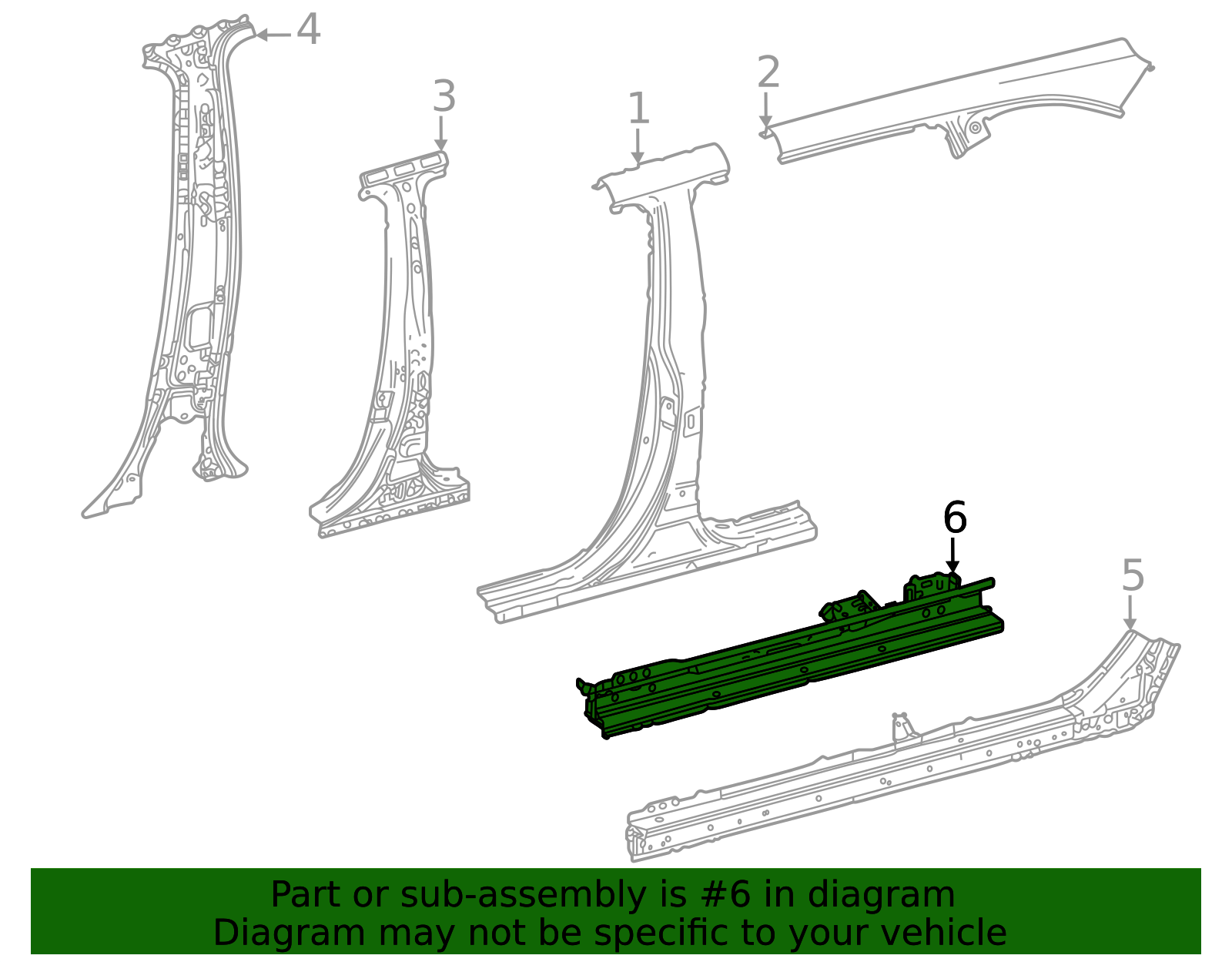 57401-0E170 - High-Quality Rocker Panel Reinforcement for 2020-2025 ...
