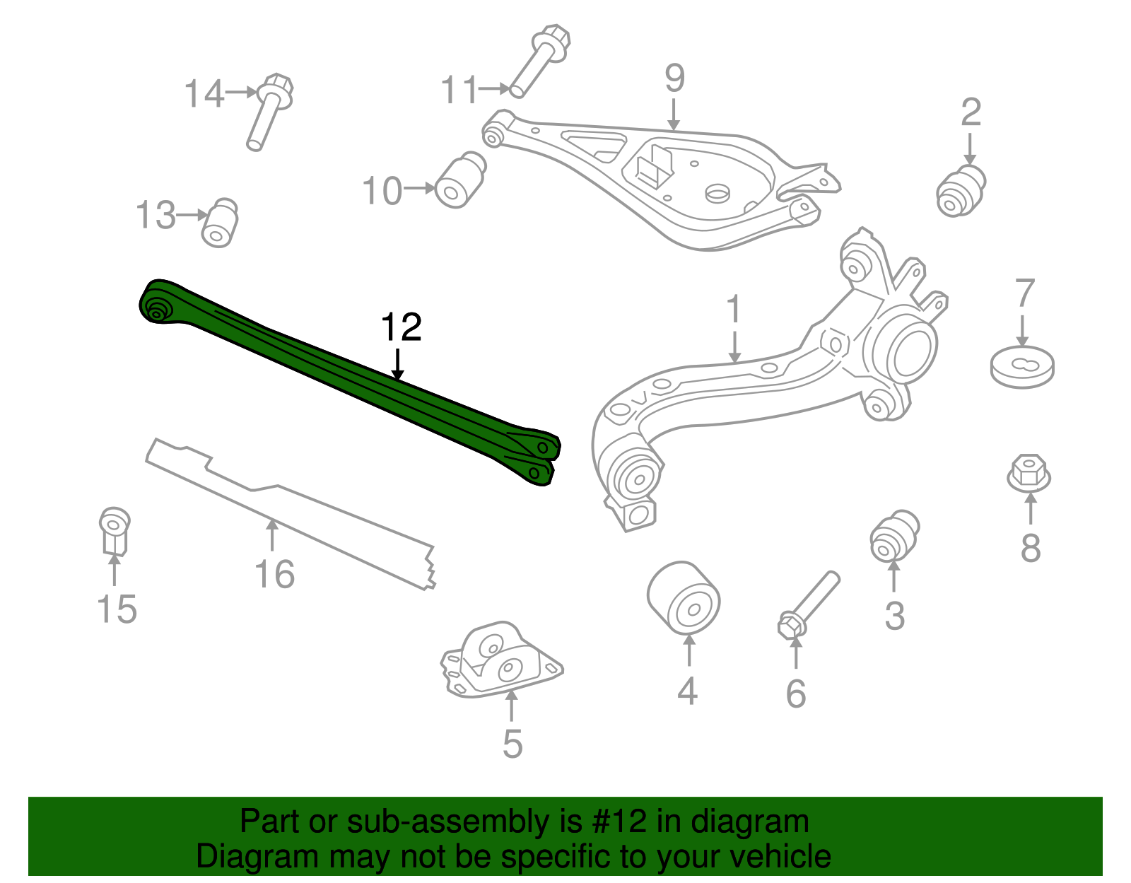 33-30-3-411-651 - Lower Control Arm 2003-2016 BMW | OEM Euro Parts