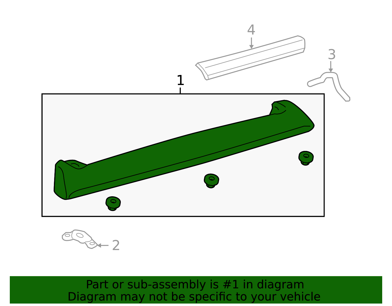 2006-2007 Toyota Land Cruiser Spoiler 76871-60901 | Toyota Parts Center