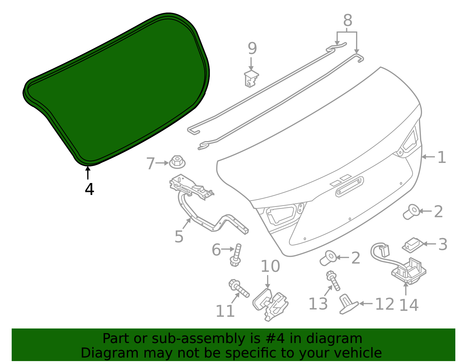 64461-WB002 - 2016-2020 Toyota - Weatherstrip | Toyota Parts Delivered