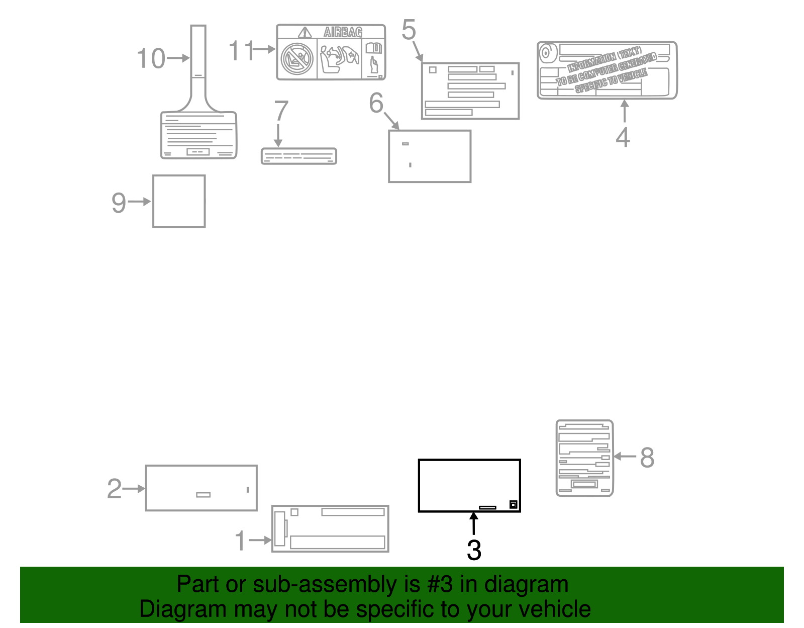 2019-2024 Chevrolet Camaro Air Conditioning Refrigerant Charge Label ...