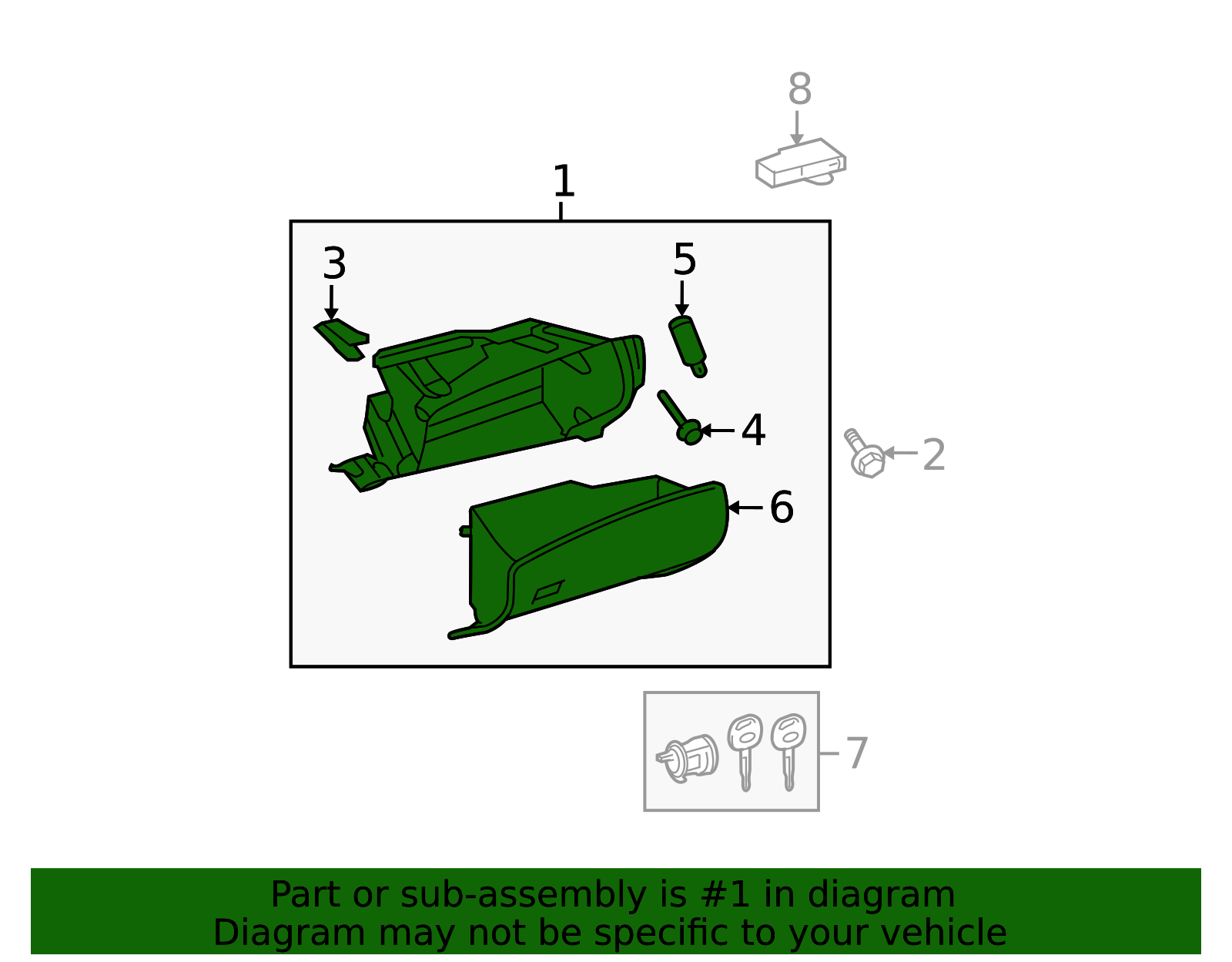55303-0E041-C0 - Glove Box Assembly 2010-2013 Toyota Highlander ...