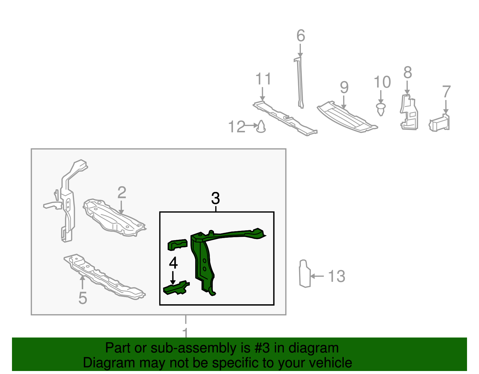 2007-2012 Lexus Side Panel 53202-50901 | SSL Parts