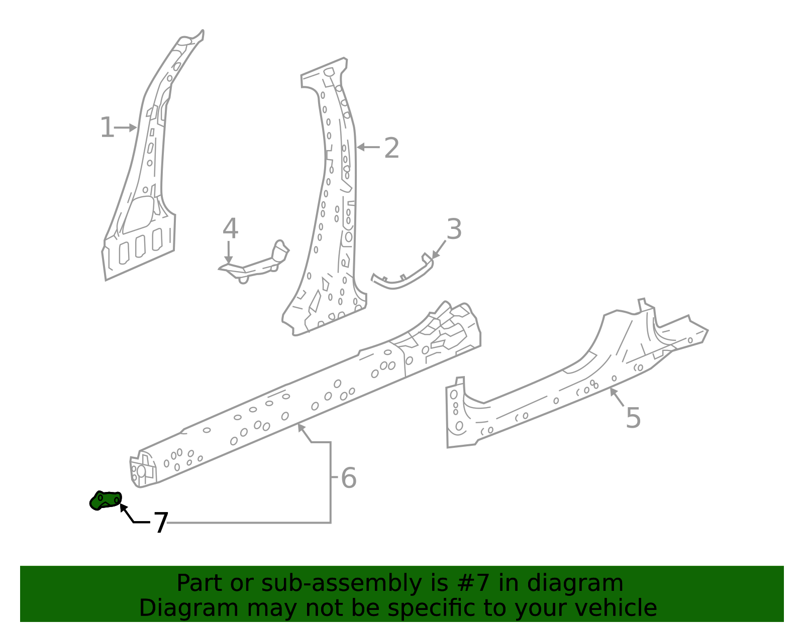 63629-TVA-A00ZZ - Bracket L Side Sill Garnish - 2018-2020 Honda Accord ...