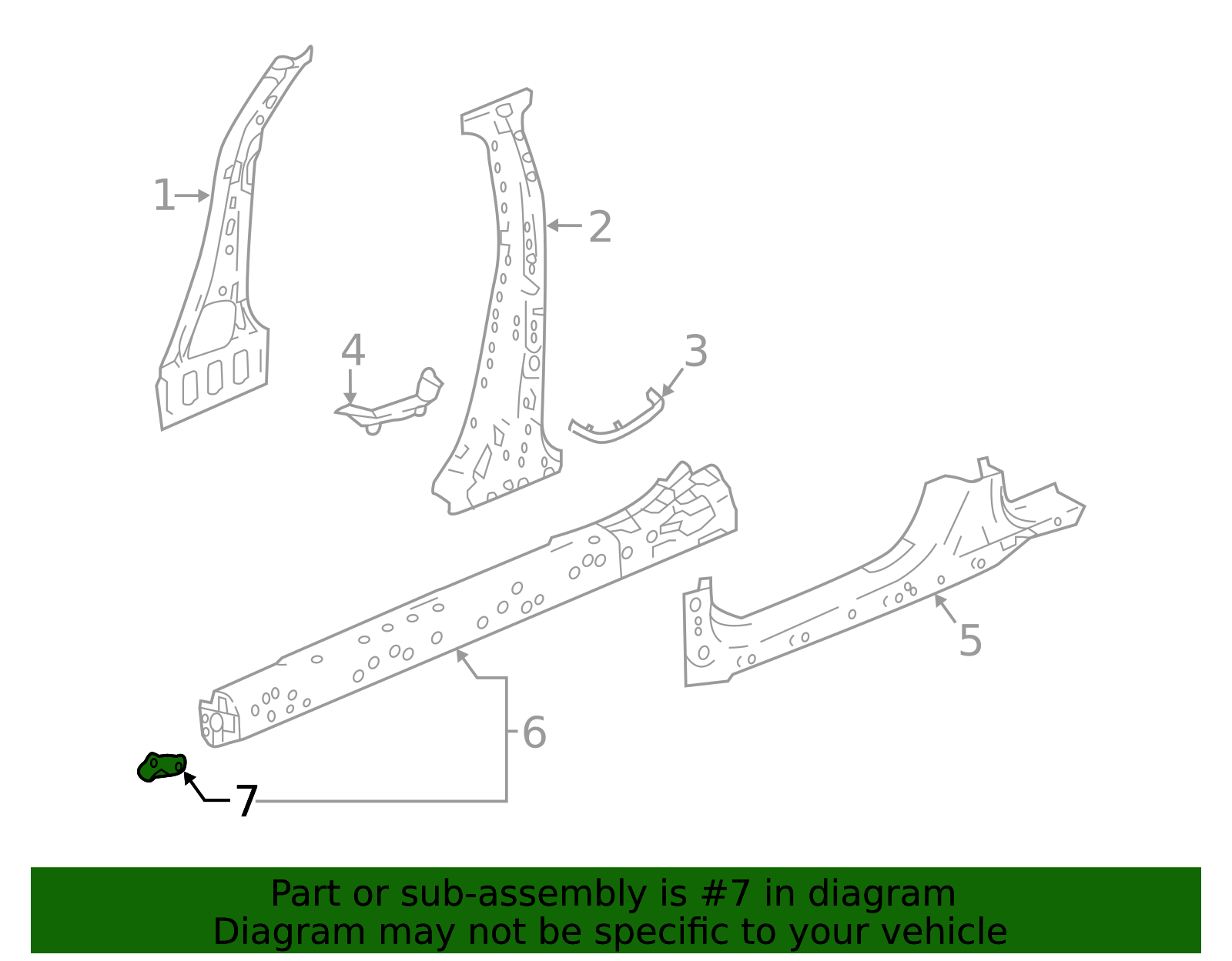 63229-TVA-A00ZZ - Rocker Reinforced Bracket 2018-2022 Honda Accord ...