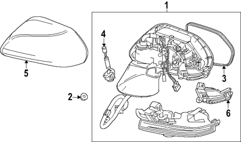 Outside Mirrors for 2025 Toyota Camry | Toyota Parts Center