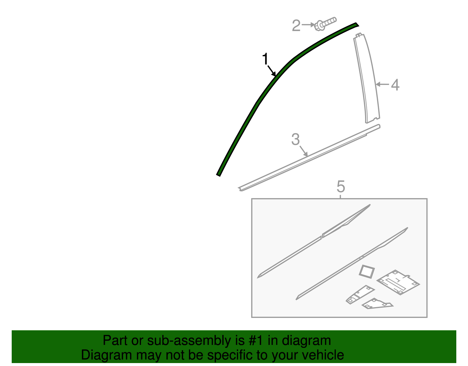 72425-TVA-A01 - 2018-2020 Honda Accord - Molding Assembly R Front Door ...