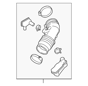 2014-2018 Infiniti Q50 Air Inlet Duct 16576-4GA0B | OEM Parts Online