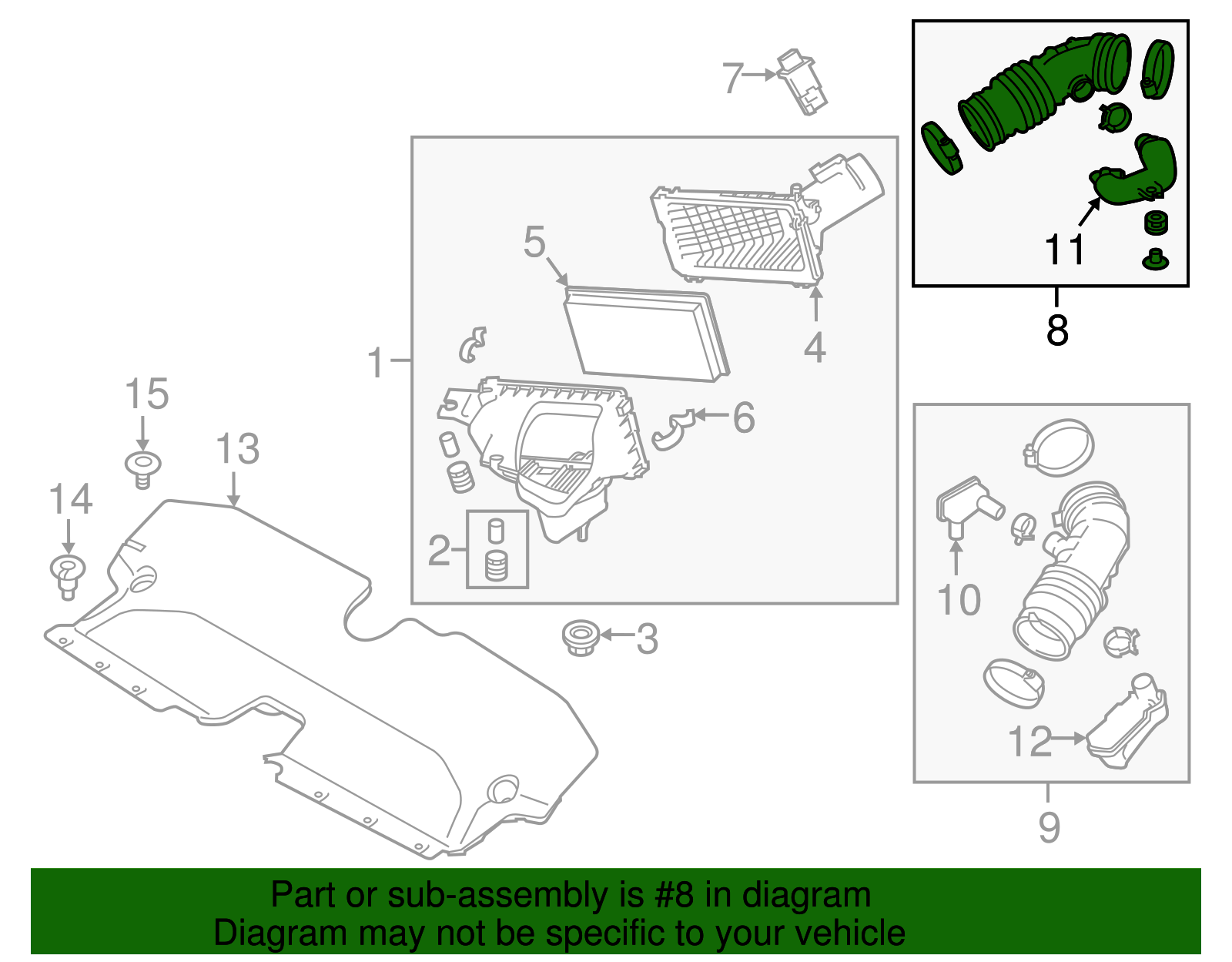 2014-2018 Infiniti Q50 Air Inlet Duct 16576-4GA0A | Infiniti of Nashua