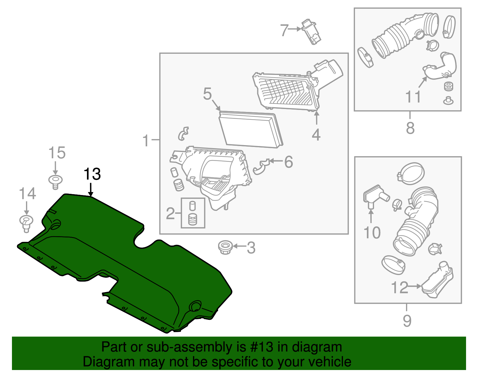 2014-2018 Infiniti Q50 Duct Assembly 165544GA0A | OEM Parts Online