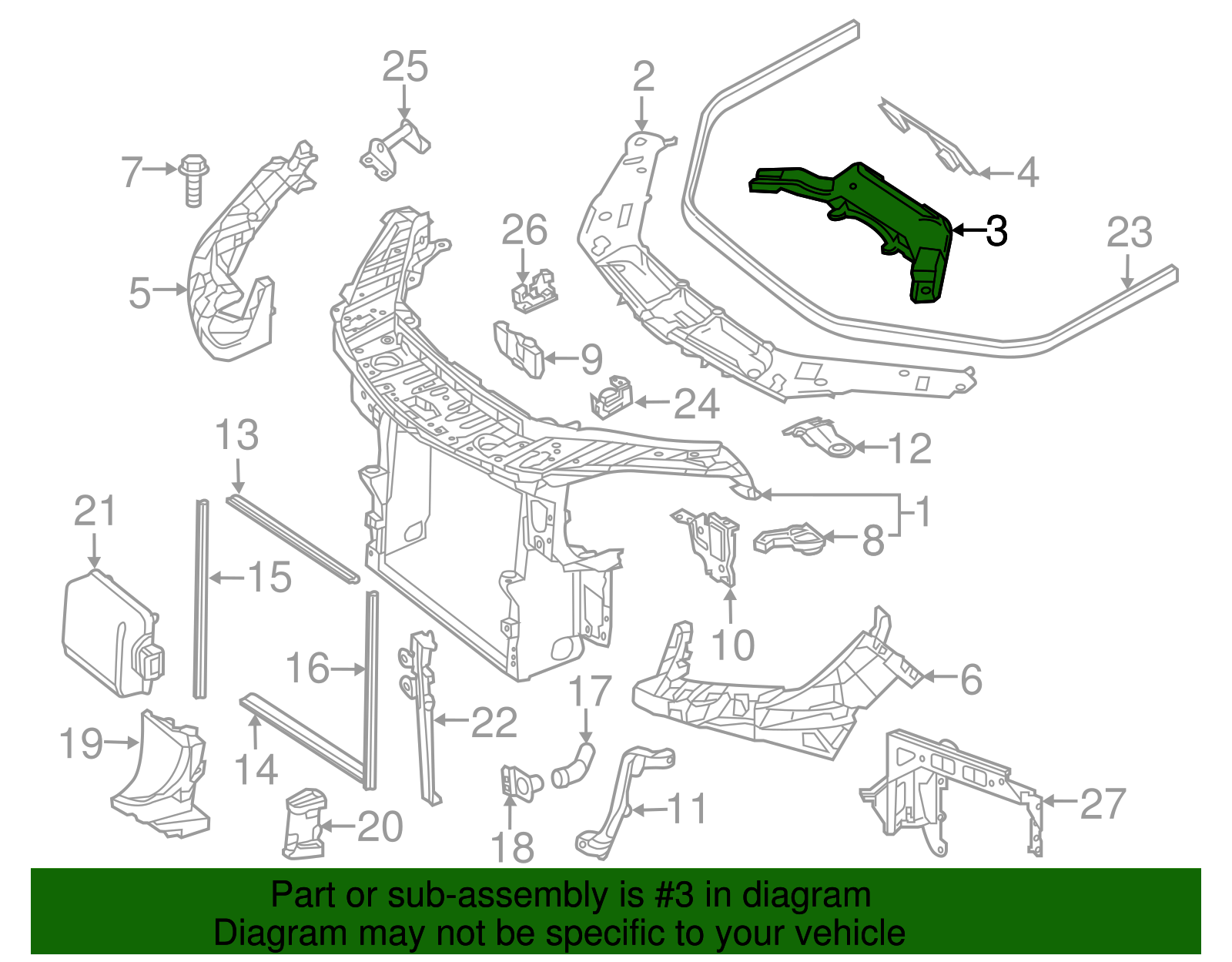 166-620-03-15 - Center Brace 2013-2019 Mercedes-Benz | Mercedes-Benz ...
