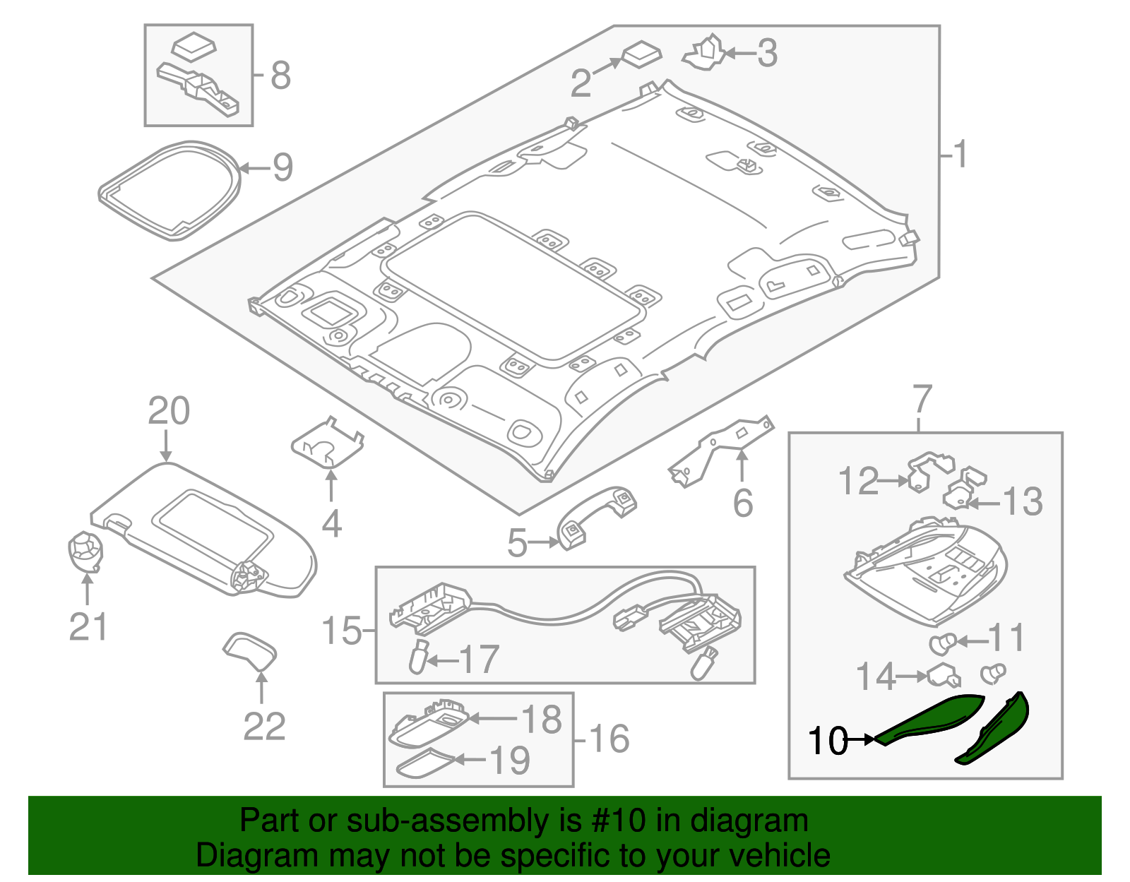 26432-1ME0A - Map Lamp Lens 2011-2020 Infiniti | Infiniti of Orland Park