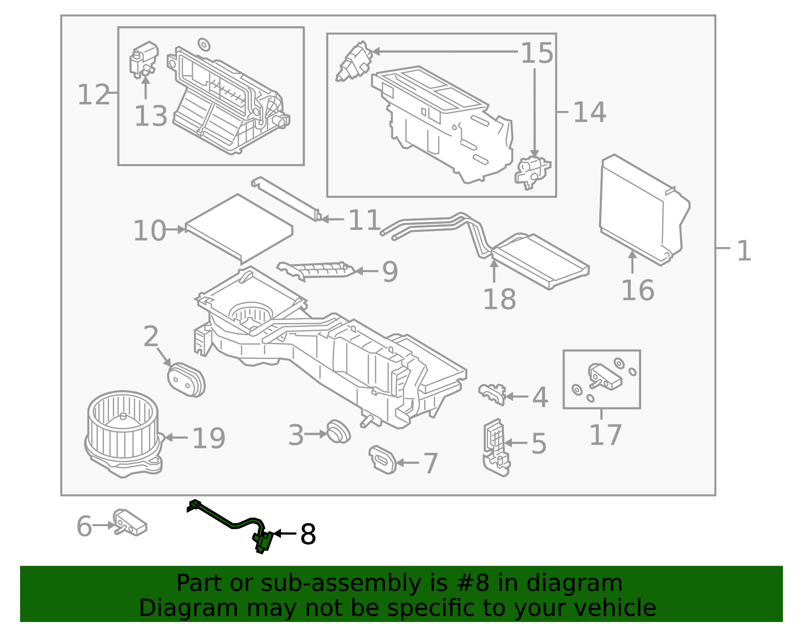 2019-2023 Ford Ranger A/C Evaporator Temperature Sensor KB3Z-19C734-AA ...