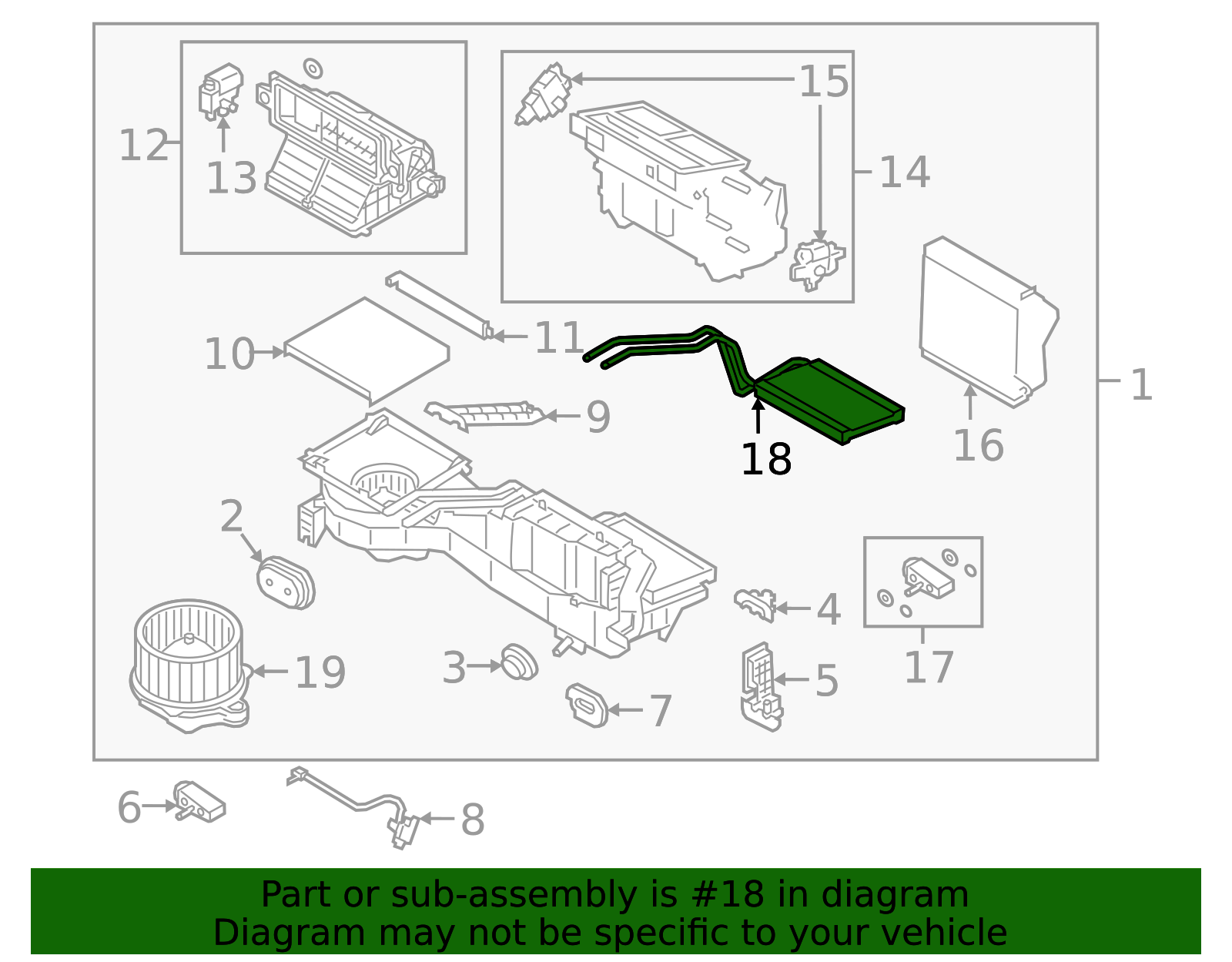 2019-2023 Ford Ranger Heater Core KB3Z-18476-AA | Ford OEM Parts Outlet
