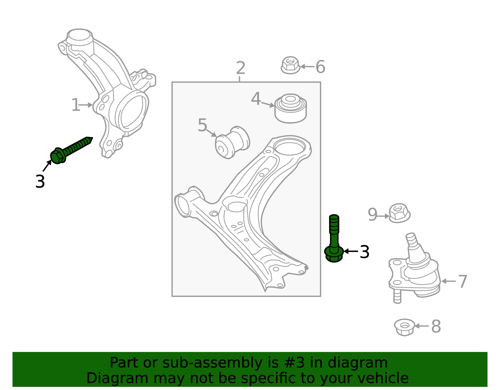 Lower Control Arm Mount Bolt N-912-177-01 | VW Direct Auto Parts