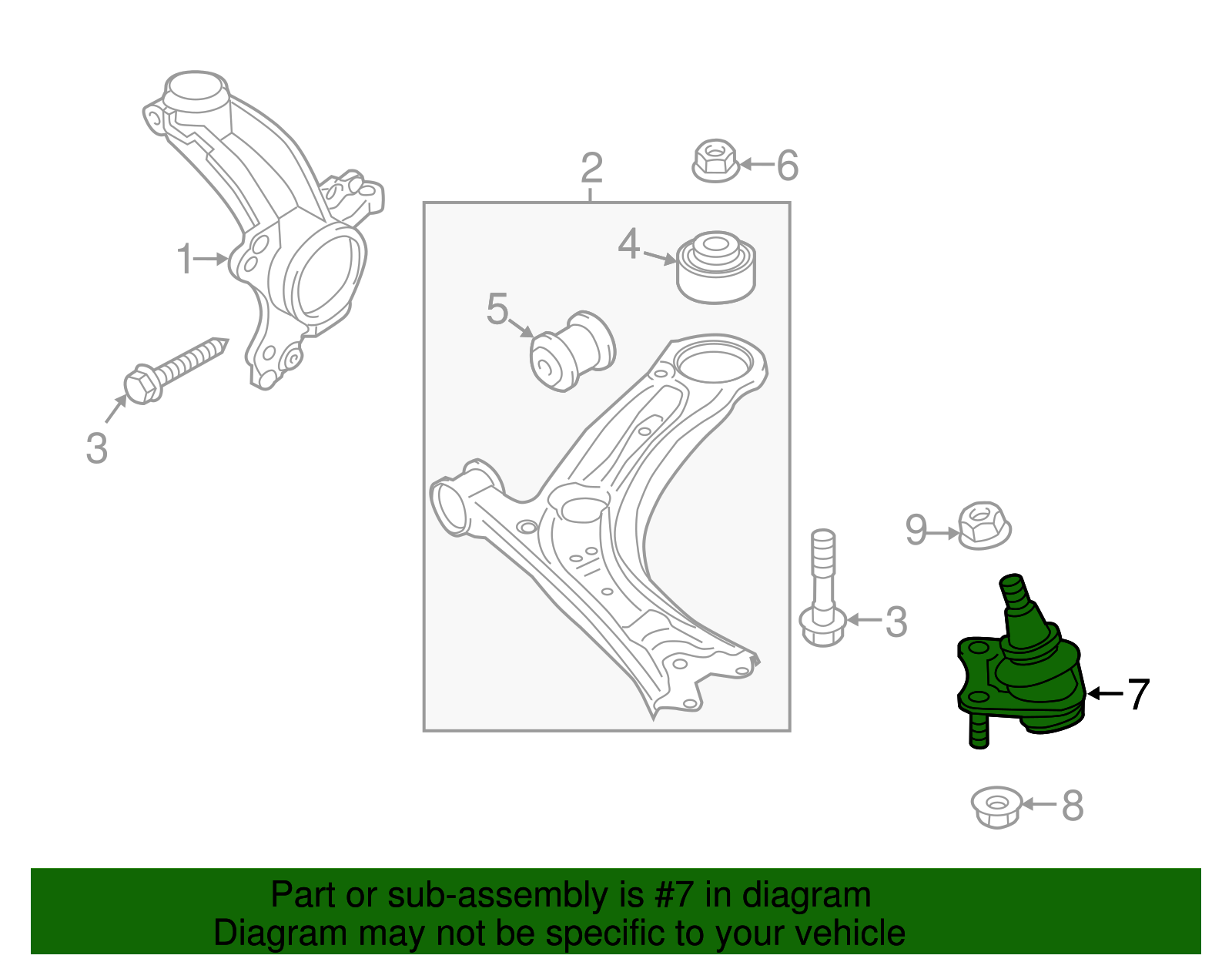 1K0-407-366-C - Ball Joint 2005-2022 Volkswagen | Volkswagen Parts Catalog