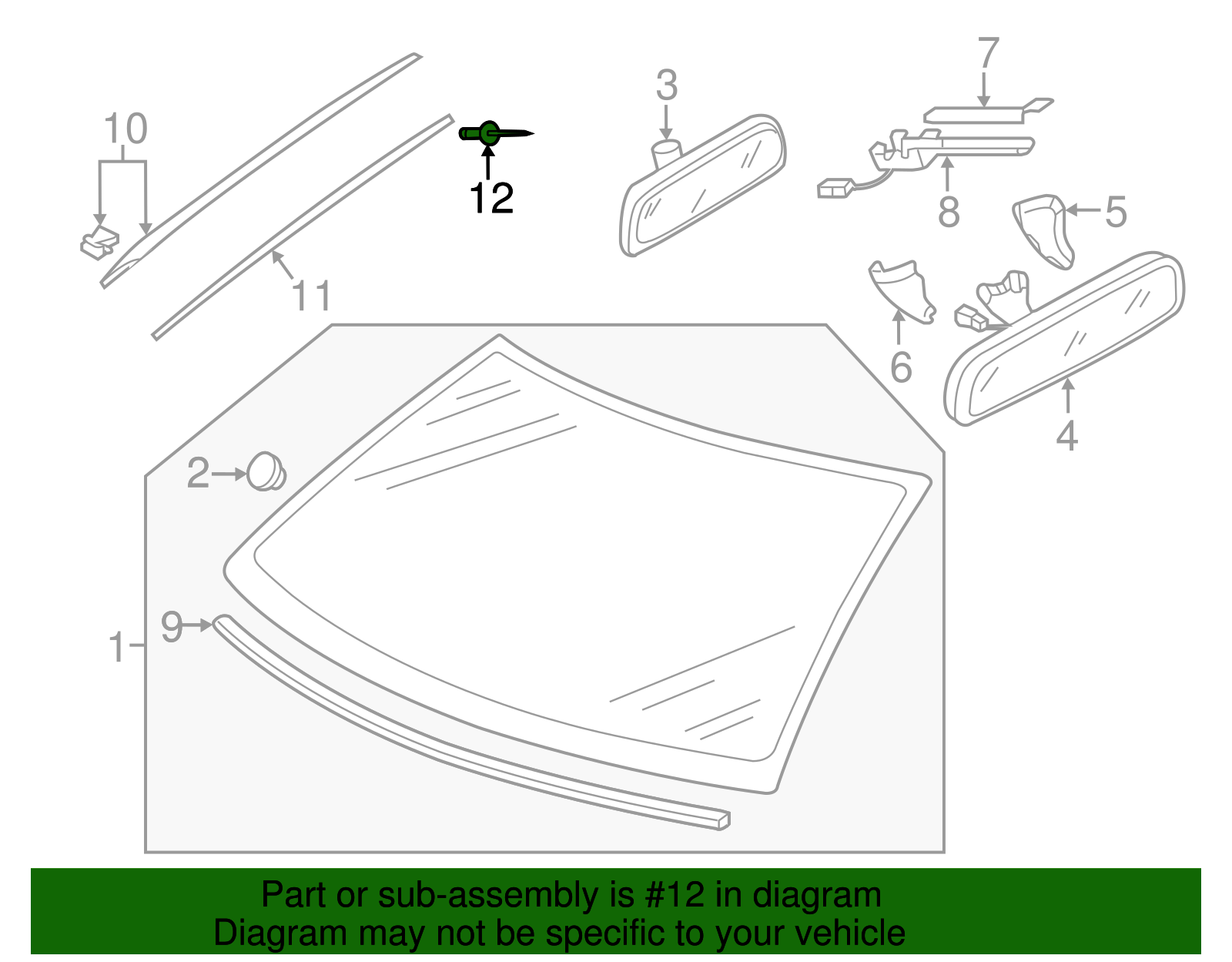 N-907-878-02 - Retaining Strip Rivet 1998-2024 Volkswagen | Wolfsburg ...
