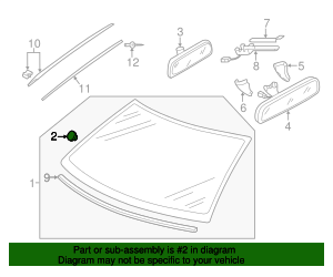 6N0-845-543 - Mirror Support 1995-2025 Volkswagen | Wolfsburg Parts Direct