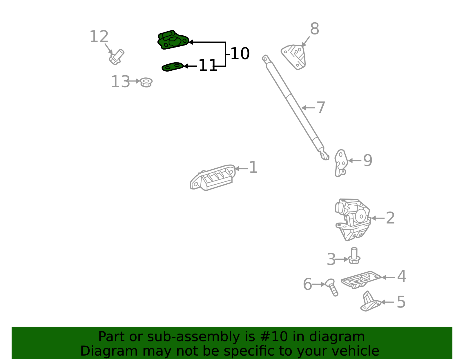 2018-2022 Toyota C-HR Hinge 68810-F4010 | MotorMotor