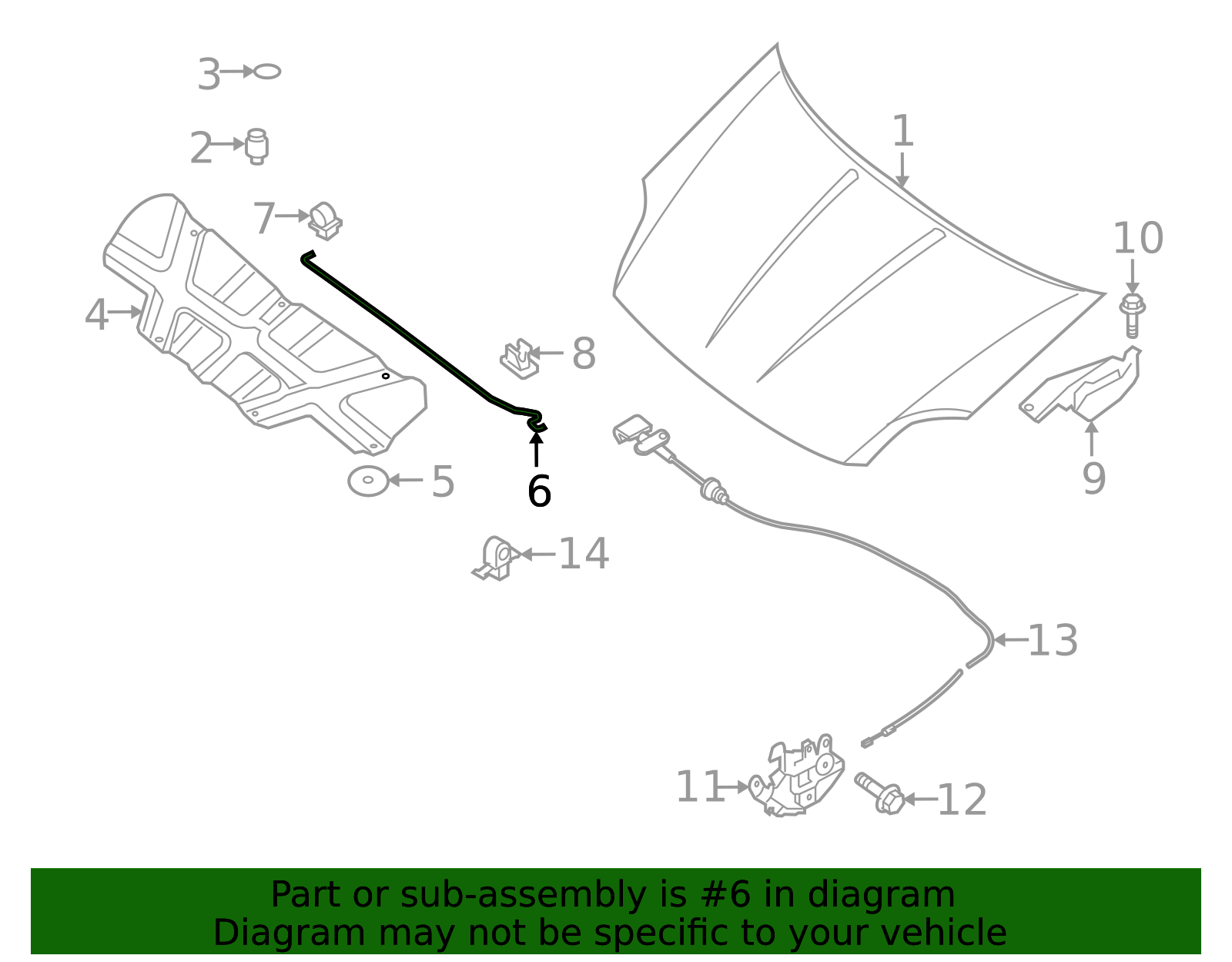 65771-ET00A - Support Rod - 2007-2012 Nissan Sentra | World OEM Parts ...