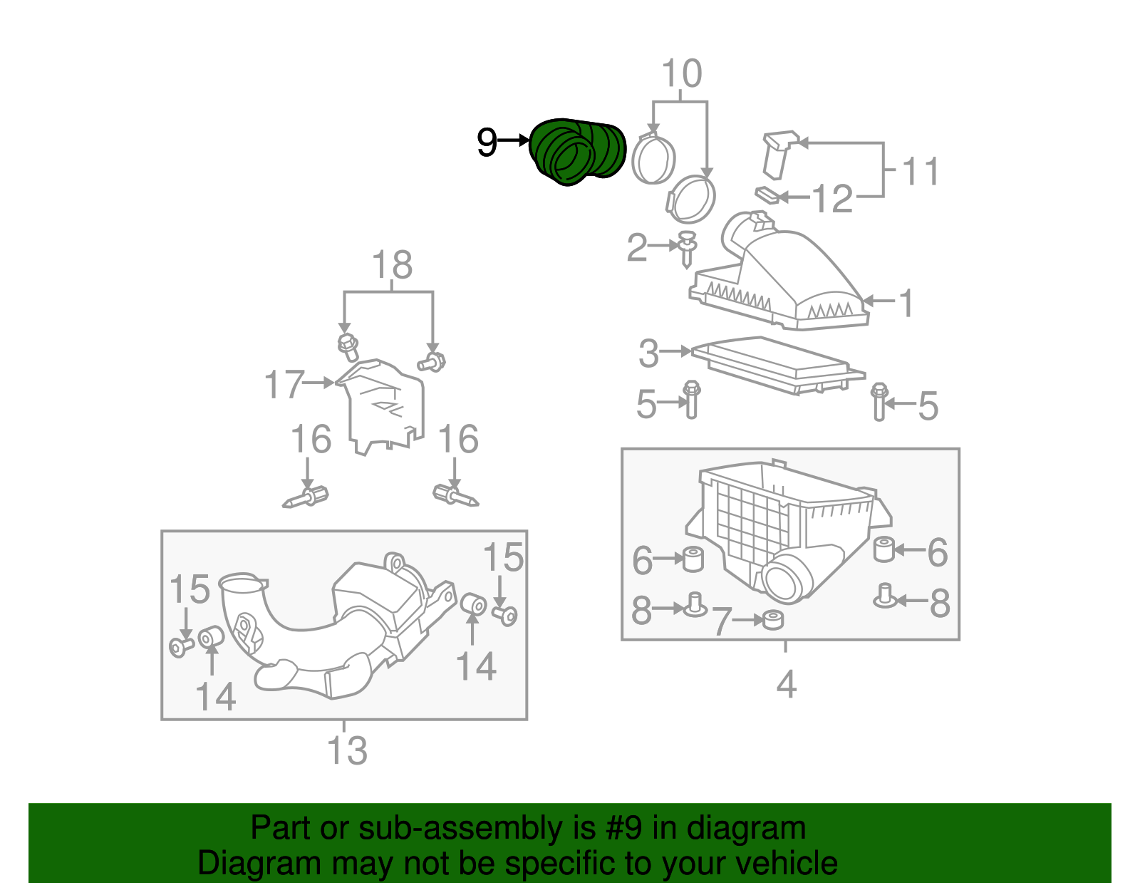 2007-2012 Acura RDX Air Flow Tube 17228-RWC-A00 | Acura Parts World
