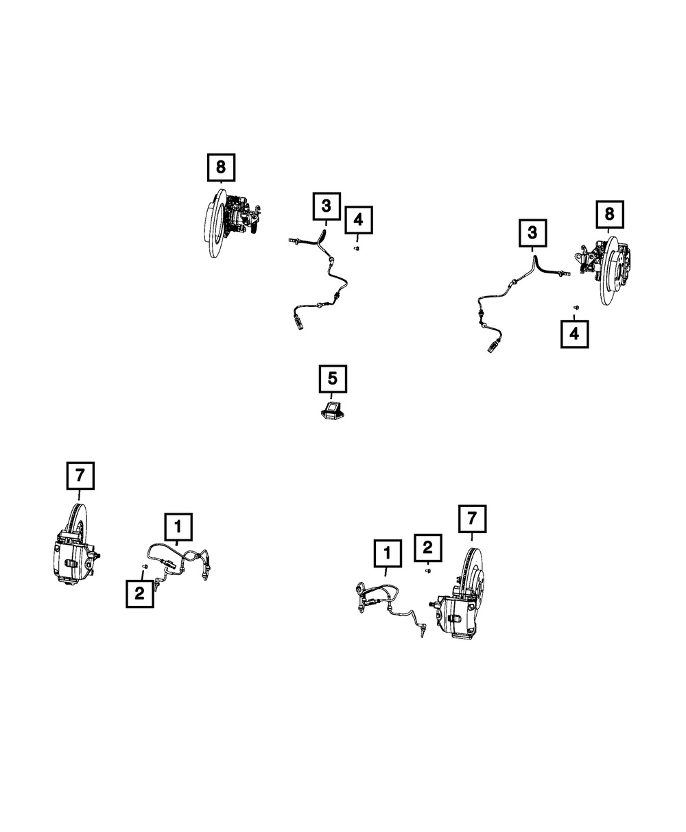 2012-2019 Fiat 500 Lateral Acceleration Sensor, Front 68073058AB | My ...