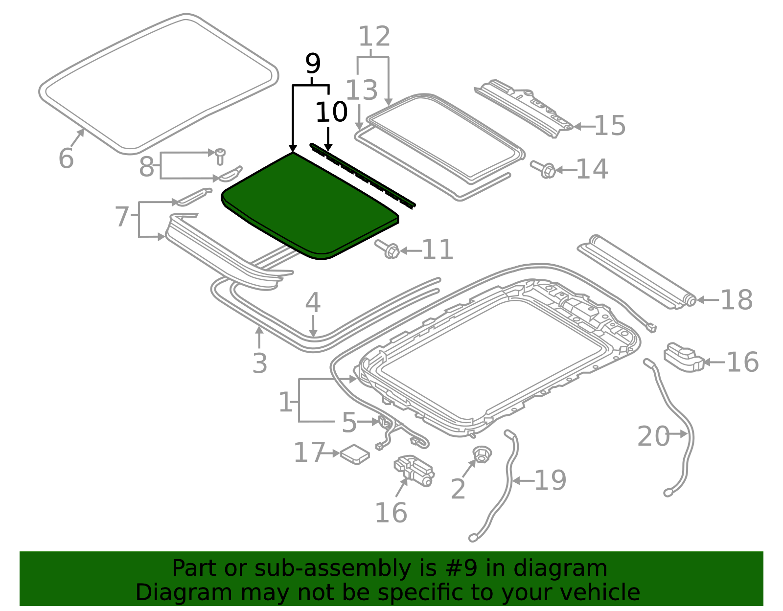4M8-898-055-B - Front Glass 2019-2021 Audi | Audi OEM Parts Guy